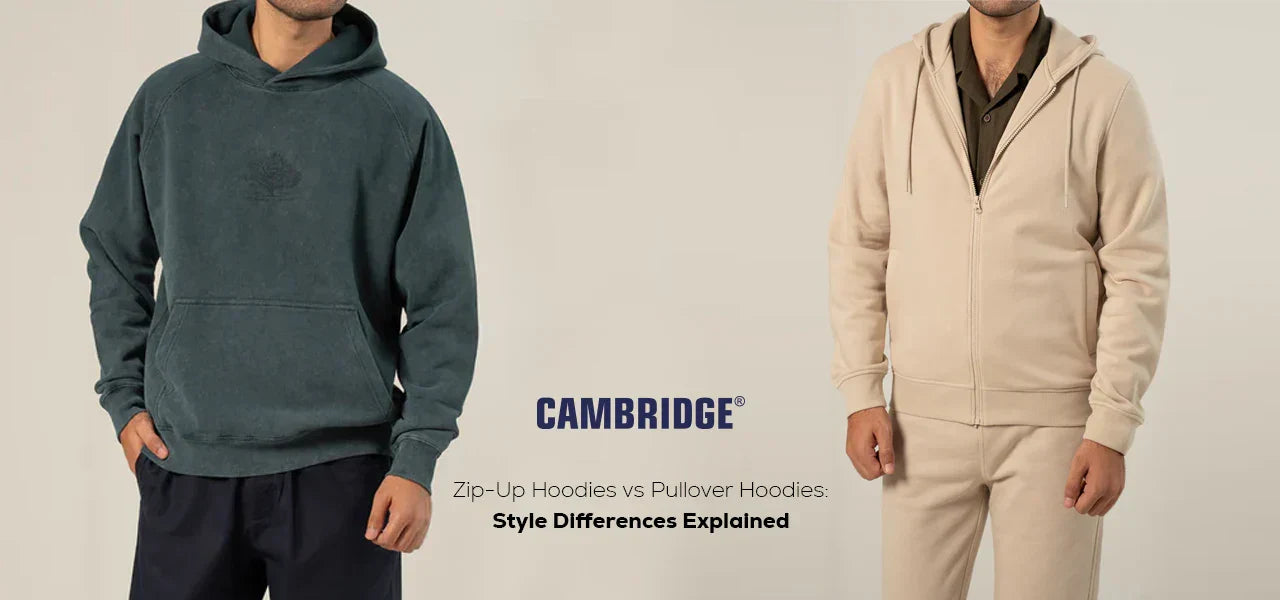 Zip-Up vs Pullover Hoodies for Men in Pakistan